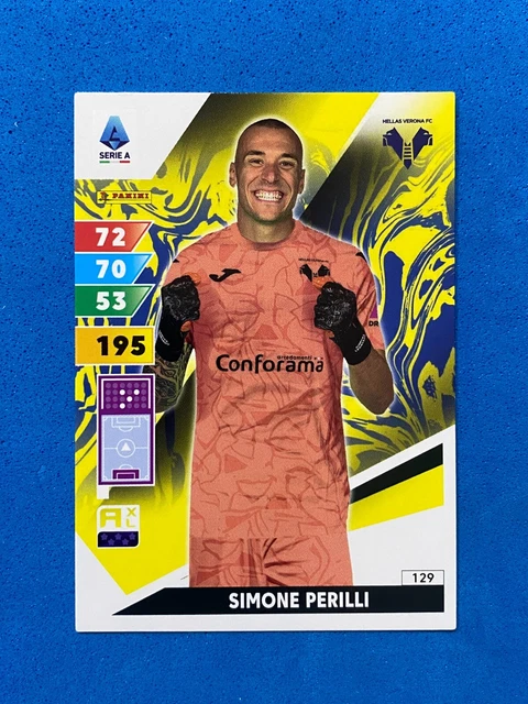 PANINI CALCIATORI ADRENALYN 2024-25 2025 n.129 Perilli (Hellas Verona)🟥 ...