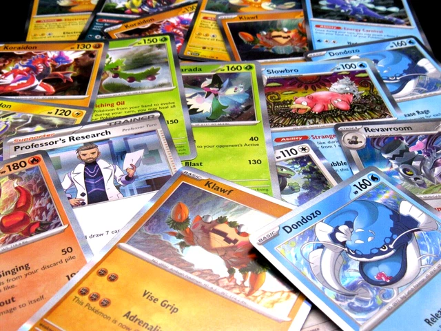 LOT OF 100 Bulk English Pokemon TCG Modern Holo Foil Trading Card Game ...