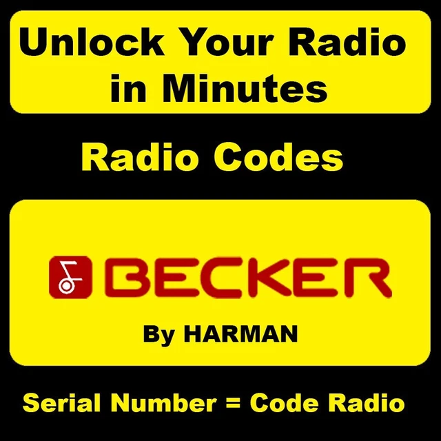 UNLOCK RADIO CODES Fits Becker Harman For 7 Car Mercedes Benz Porsche ...