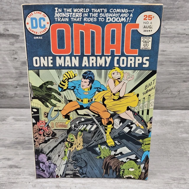 OMAC #6 (DC Comics 1975) Jack Kirby âge du bronze science-fiction 8,0 ...
