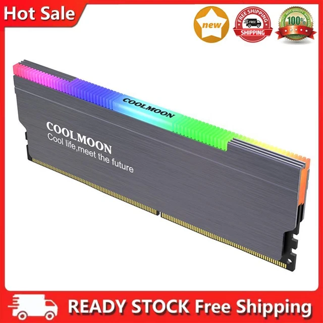 CR-D134S ARGB RAM Heatsink Heat Spreader Cooler for Desktop (Grey) £30. ...