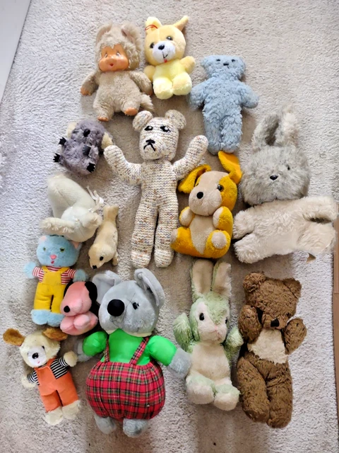 LARGE BUNDLE OF Mixed Vintage Soft Toys £5.47 - PicClick UK