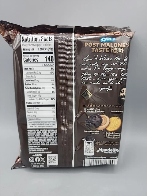 POST MALONE LTD Edition OREO Cookies 2025 Twisted Crème Posty In Hand £ ...