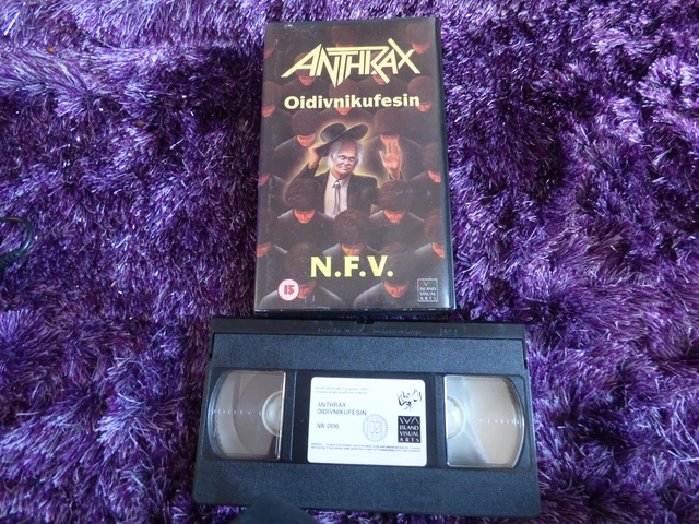 ANTHRAX OIDIVNIKUFESIN N.F.V. Live Hammersmith London IVA 006 UK VHS ...