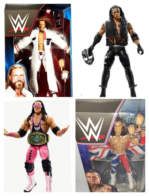 MATTEL WWE ELITE Series 94 Wrestling Figures Brand new in box Bret Hart ...