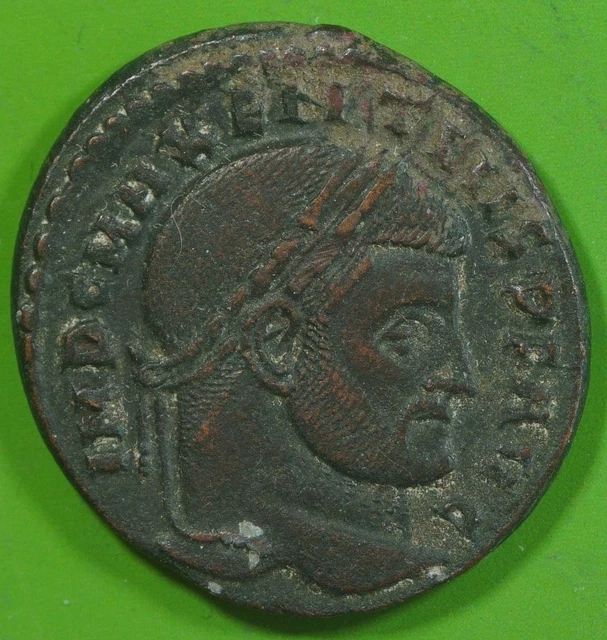 ROMAN IMPERIAL AE Follis Coin Maxentius ROMA in TEMPLE 5 Day Auction ...