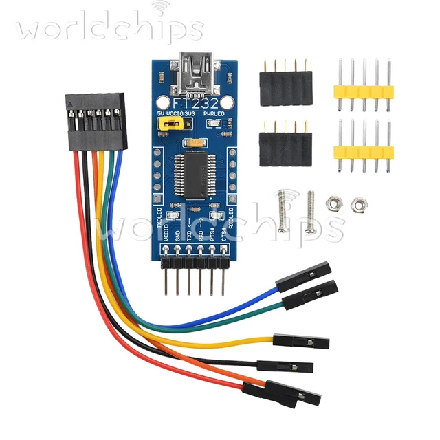 USB TO TTL FT232 Serial Adapter Communication Module FT232RL Chip For ...