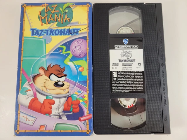 TAZ MANIA TAZ-TRONAUT VHS VCR Video Tape Used Movie Cartoon EUR 6,65 ...