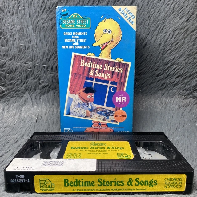 SESAME STREET BEDTIME Stories & Songs VHS 1986 Random House Home Video ...