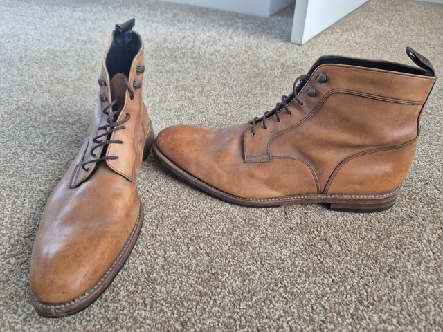 MENS LOAKE SMART Lace Up Tan Boots Size Uk 13 £16.14 - PicClick UK