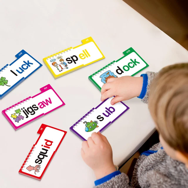 CVC WORD FLIP Chart Montessori Words Spelling Cards Educational for ...