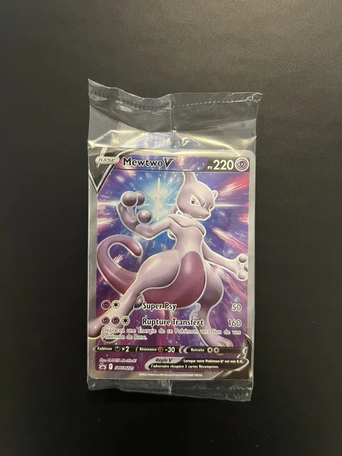 CARTE POKÉMON PROMO SWSH229 Mewtwo V Full Art - scellé - NEUF - VF EUR 4,00 - PicClick FR