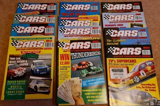 CARS AND CAR Conversions 1991 CCC. FULL SET OF 12 JANUARY TO DECEMBER ...