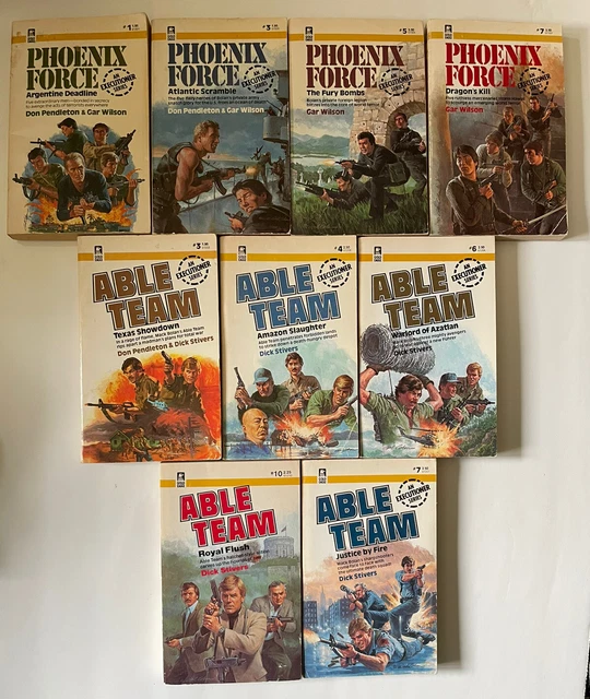 AN EXECUTIONER SERIES VTG 1980’s Phoenix Force Able Team Mixed PB 9 ...