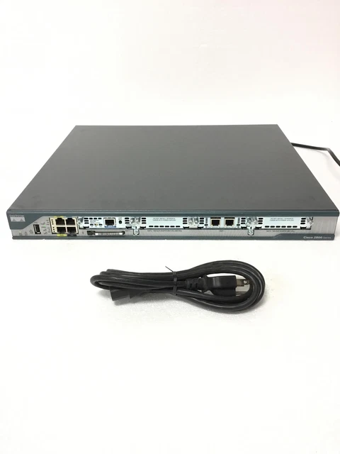CISCO 2800 SERIES 2801 Services Router w/Wic-1Dsu-T1 V2,Vic2-2Fxs/64MB ...