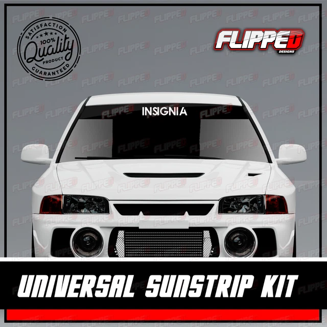 VAUXHALL INSIGNIA UNIVERSAL Sunstrip Sun Strip Window Banner Decal ...