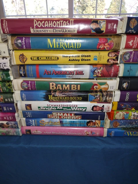 DISNEY, NICKELODEON, CARTOON Network, Pixar, vhs tapes lot Rare (100pc ...