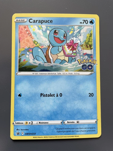 CARTE POKEMON CARAPUCE SWSH233 PROMO Holo Pokémon GO EB10.5 FR EUR 4,75 ...