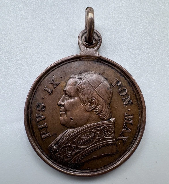 MEDAILLE RELIGIEUSE ANCIENNE « Pie IX » - Cuivre EUR 18,00 - PicClick FR