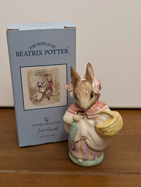 ROYAL DOULTON BESWICK Beatrix Potter Mrs Rabbit figurine 1989 £10.00 ...