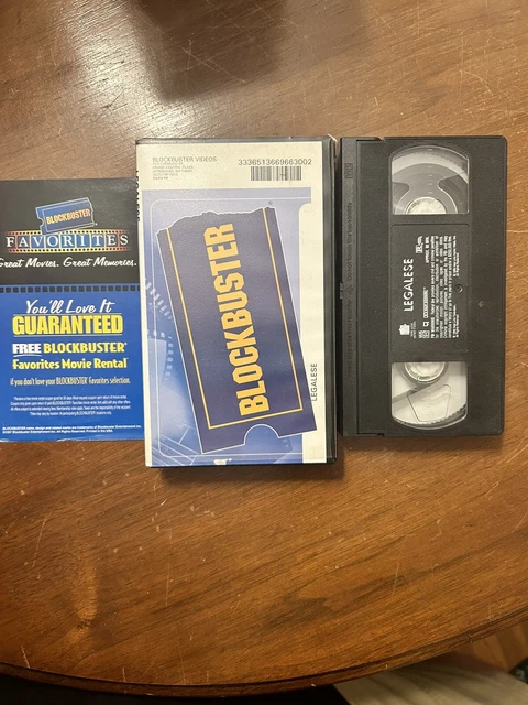 VINTAGE BLOCKBUSTER VIDEO VHS Clamshell Legalese Rental Case HTF Y2K ...