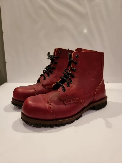 VINTAGE COMMANDO BOOTS - Ox Blood - Made In England - Size 10 £120.00 ...