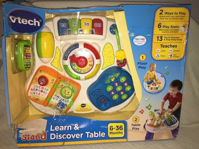 VTECH SIT-TO-STAND LEARN & Discover Floor & Table Sound Effects Lights ...