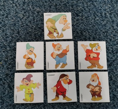 CLASSIC DISNEY'S Seven Dwarfs STICKERS.Disneyland Paris.... £1.50 ...