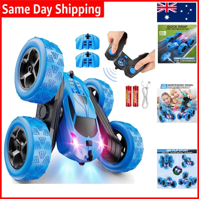 UPGRADED REMOTE CONTROL Stunt Car with Modular Batteries for Endless ...