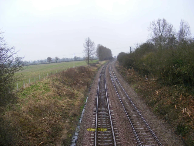 PHOTO 12X8 RAILWAY Lines to Darsham at Lowes Hill Saxmundham Passing ...