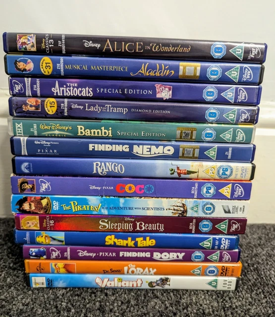 KIDS DVD BUNDLE Job Lot Disney Bambi, Finding Nemo, Coco - Freepost £11 ...
