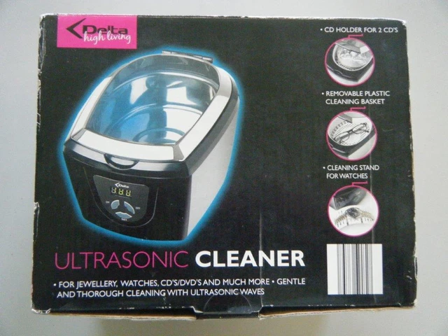 DELTA ULTRASONIC CLEANER Model Gt-7010S Complete Boxed Jewellery Watch ...