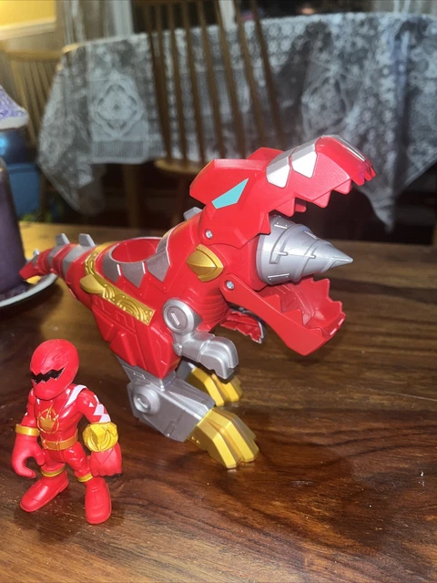 POWER RANGERS PLAYSKOOL Heroes Red Ranger & T-Rex Zord - Fully Working ...