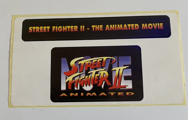 STREET FIGHTER II The Animated Movie 1994 original stickers RARE ...