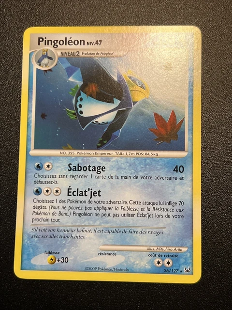 POKÉMON: PINGOLÉON 130 PV - PLATINE 26/127 - RARE - VF EUR 2,00 ...