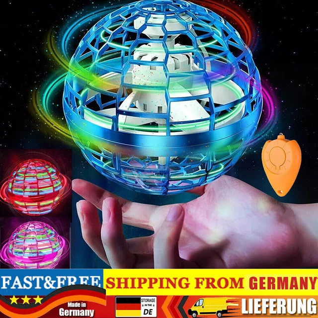 FLIEGENDER BALL, SCHWEBEBALL Magic Fly Orb Bumerang Spinner Drohne ...