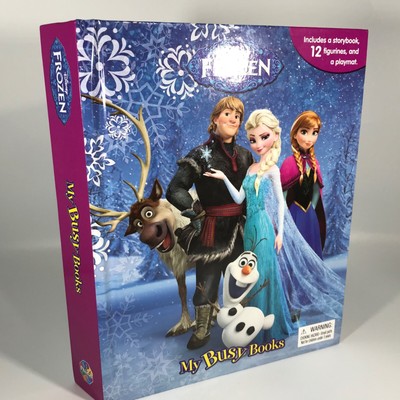 DISNEY FROZEN “MY Busy Book” w/12 figurines with Storybook & Play-mat ...