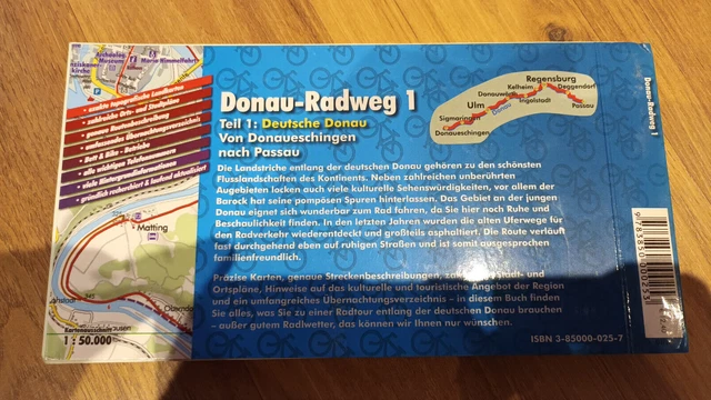 BIKELINE RADTOURENBUCH DONAU-RADWEG Teil 1, Donaueschingen nach Passau EUR 1,00 - PicClick DE