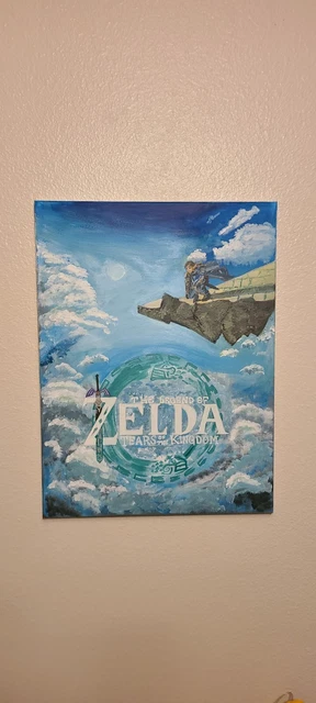 ZELDA TEARS OF The Kingdom Acryllic Painting on canvas 18x25 EUR 68,28 - PicClick FR
