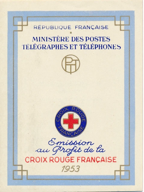 TIMBRE FRANCE CARNET Croix rouge 1953** EUR 27,99 - PicClick FR