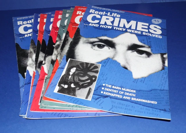REAL LIFE CRIMES And How They Were Solved Magazines * 9 Issues * 2003 / ...