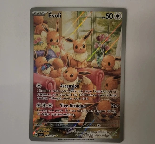 CARTE POKÉMON ÉVOLI 188/167 EV06 Mascarade Crépusculaire Illustration Rare EUR 30,00 - PicClick FR