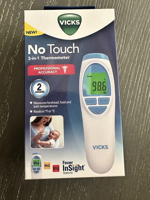 🔥 VICKS NO-TOUCH 3-in-1 Thermometer 🌡️ 🤒 $10.36 - PicClick CA