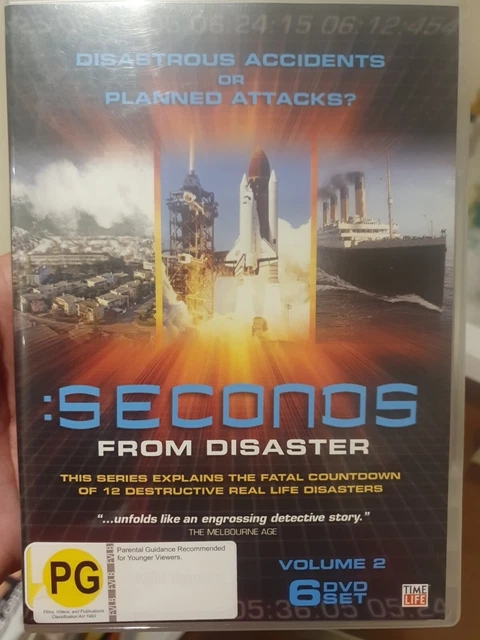 SECONDS FROM DISASTER Dvd Rare Documentary Tv Series Volume 2 6-Disc ...