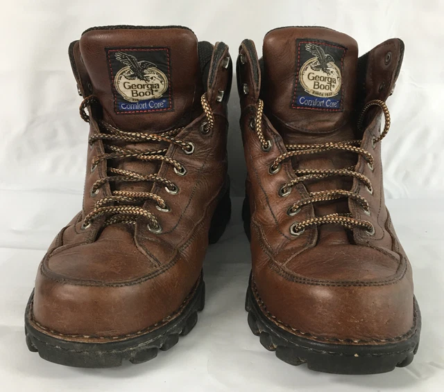 GEORGIA BOOT G6395 6" Work Boot,Dark Brown,Steel Toe Sz (12)M Used £34. ...