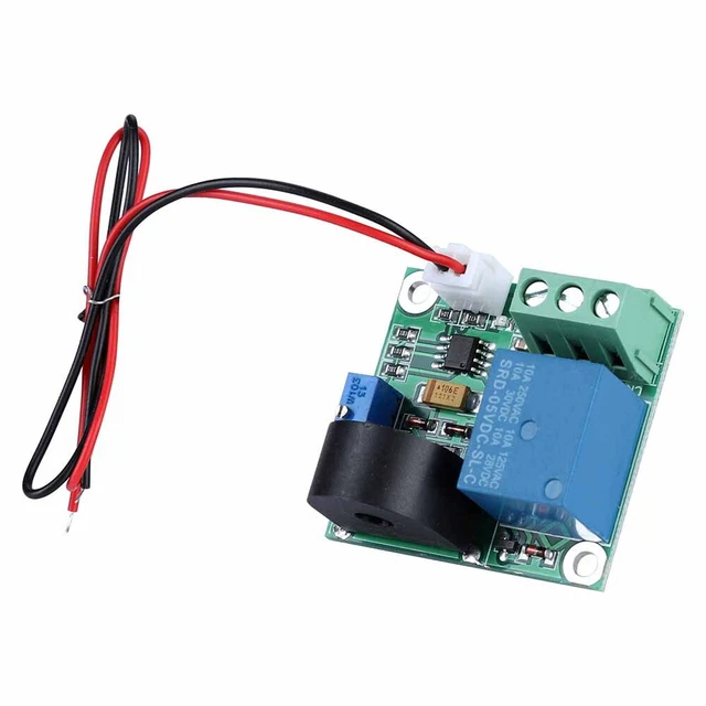 AC CURRENT DETECTION Sensor Module Relay Adjustable Overcurrent ...