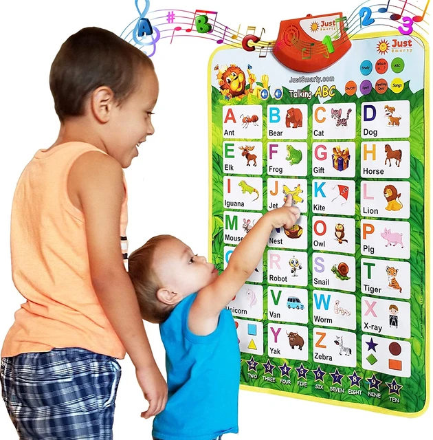 INTERACTIVE ALPHABET WALL Chart Learning Education Toy Activities Kids ...