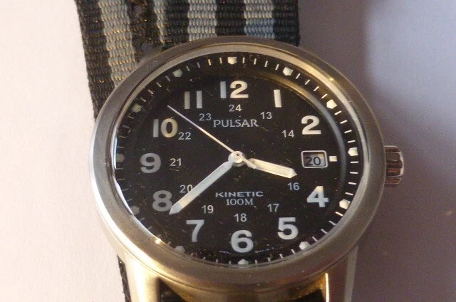 SEIKO /PULSAR MILITARY Kinetic Watch in Excellent Condition £48.00 ...