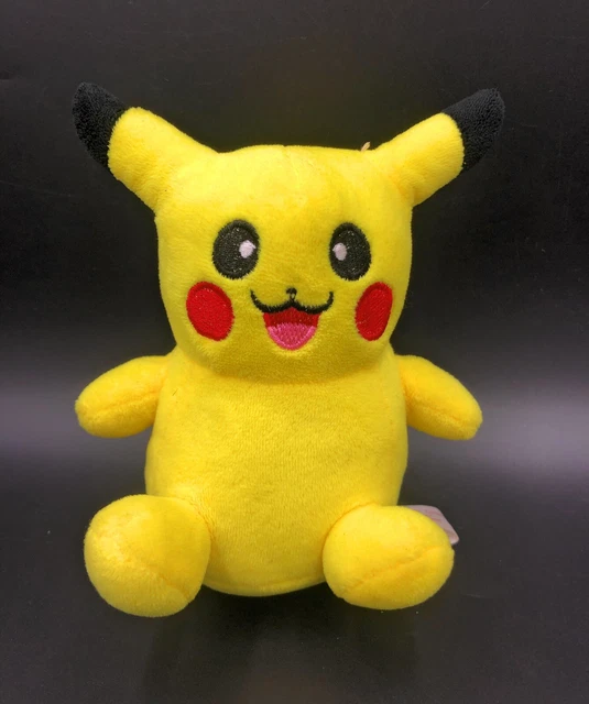 POKÉMON CENTER GAME FREAK Smiley 6” Pikachu Yellow Soft Plush Toy 2011 ...