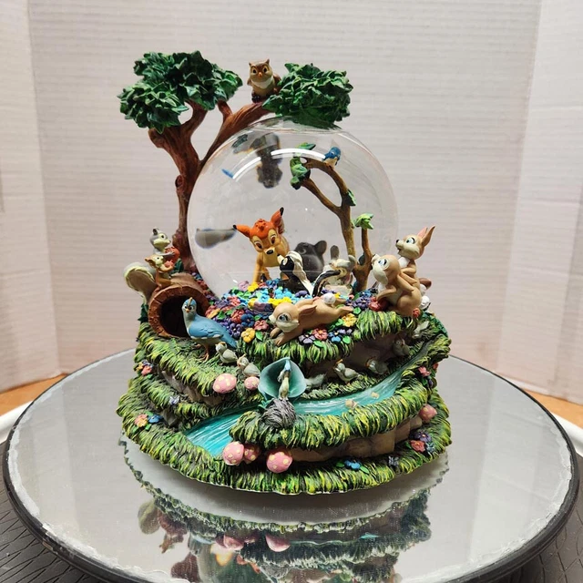 DISNEY BAMBI 'A Little April Shower' Musical Snow Globe New in Box £112 ...